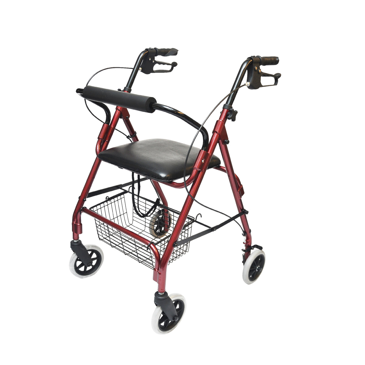 andador de paseo con cuatro ruedas (rollator) para personas con poca ...